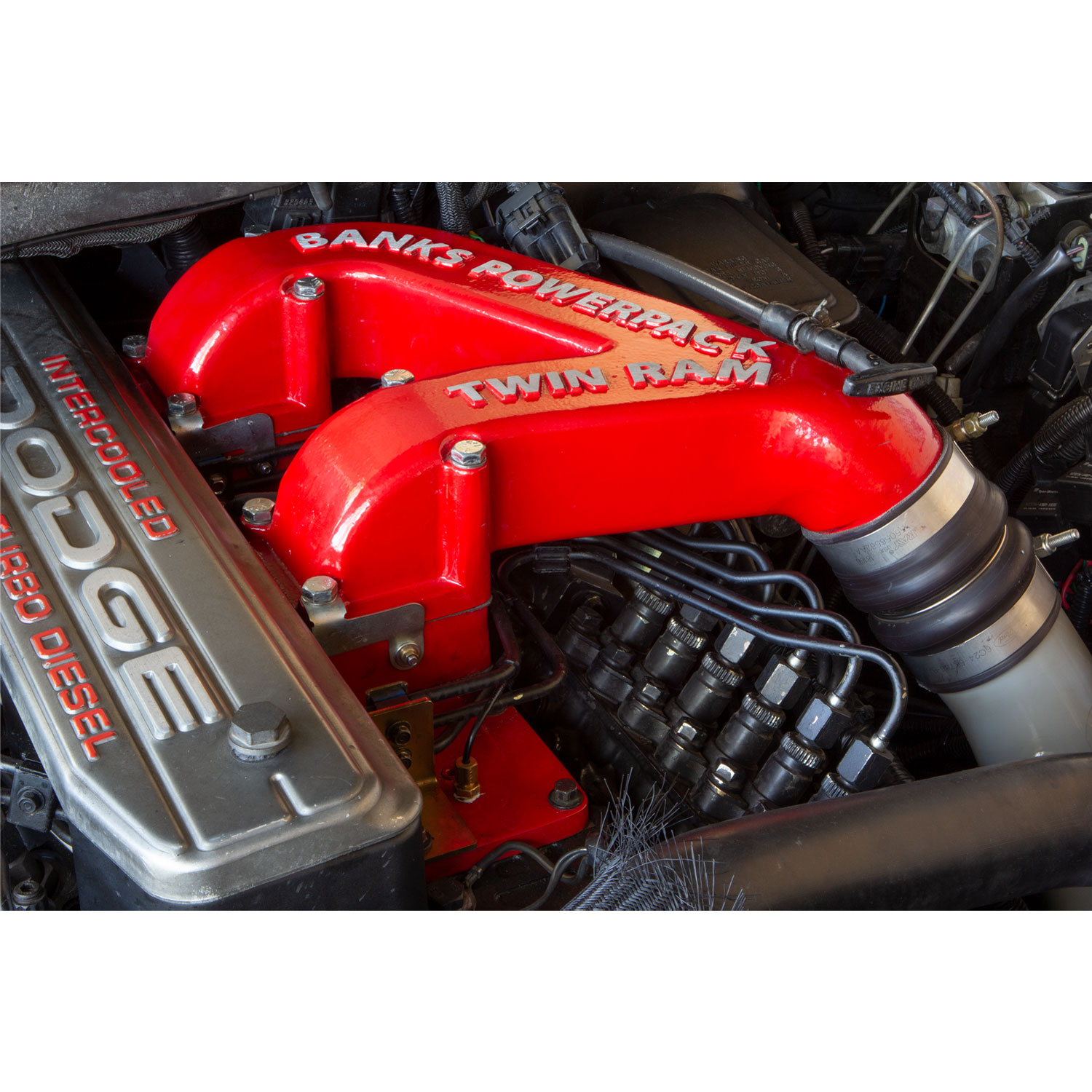 Twin-Ram Intake Manifold System 94-98 Dodge 5.9L Non-EGR Banks Power ...