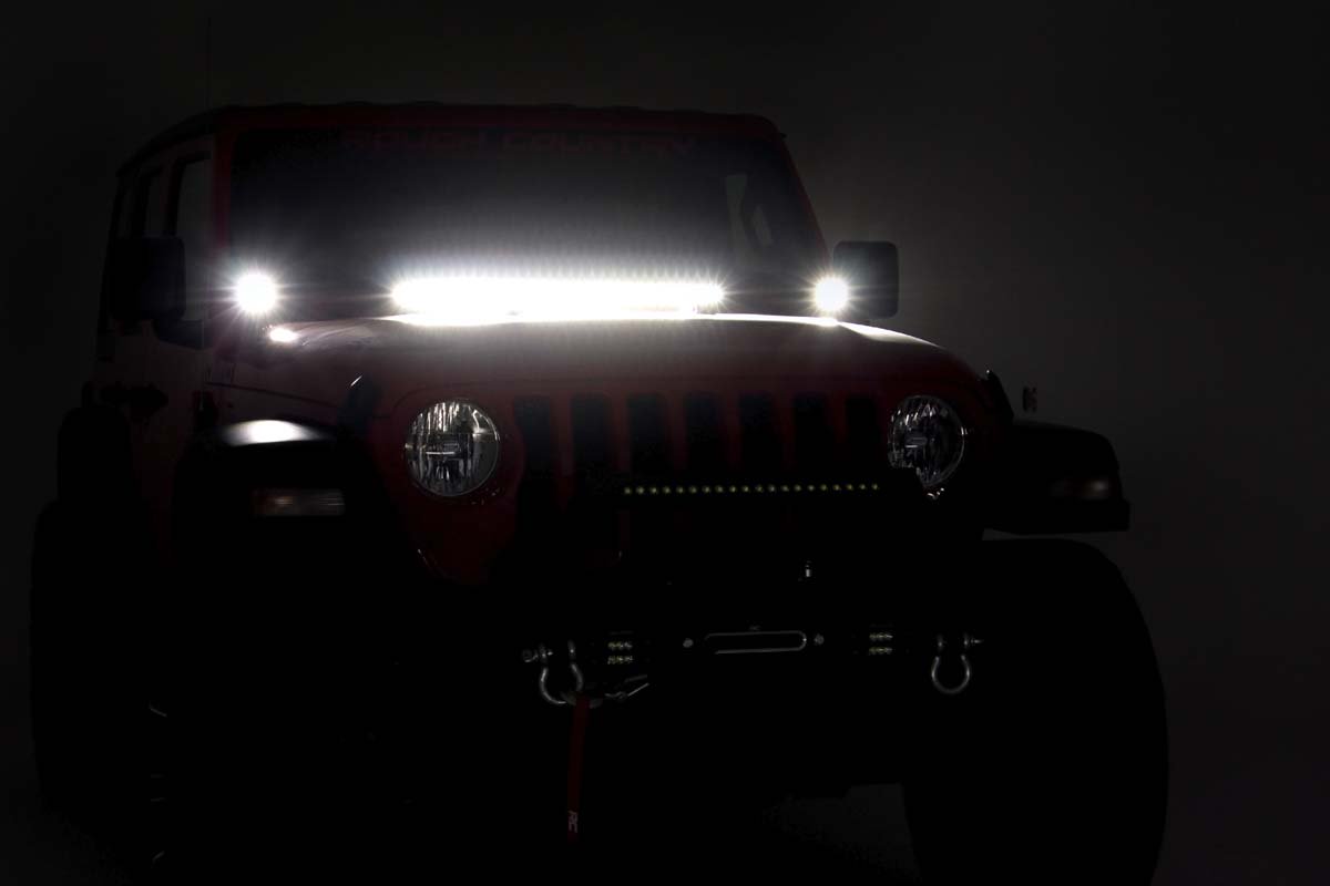 Jeep 2 Inch LED Cube Easy-Mount Kit 18-20 Wrangler JL/20 Gladiator ...
