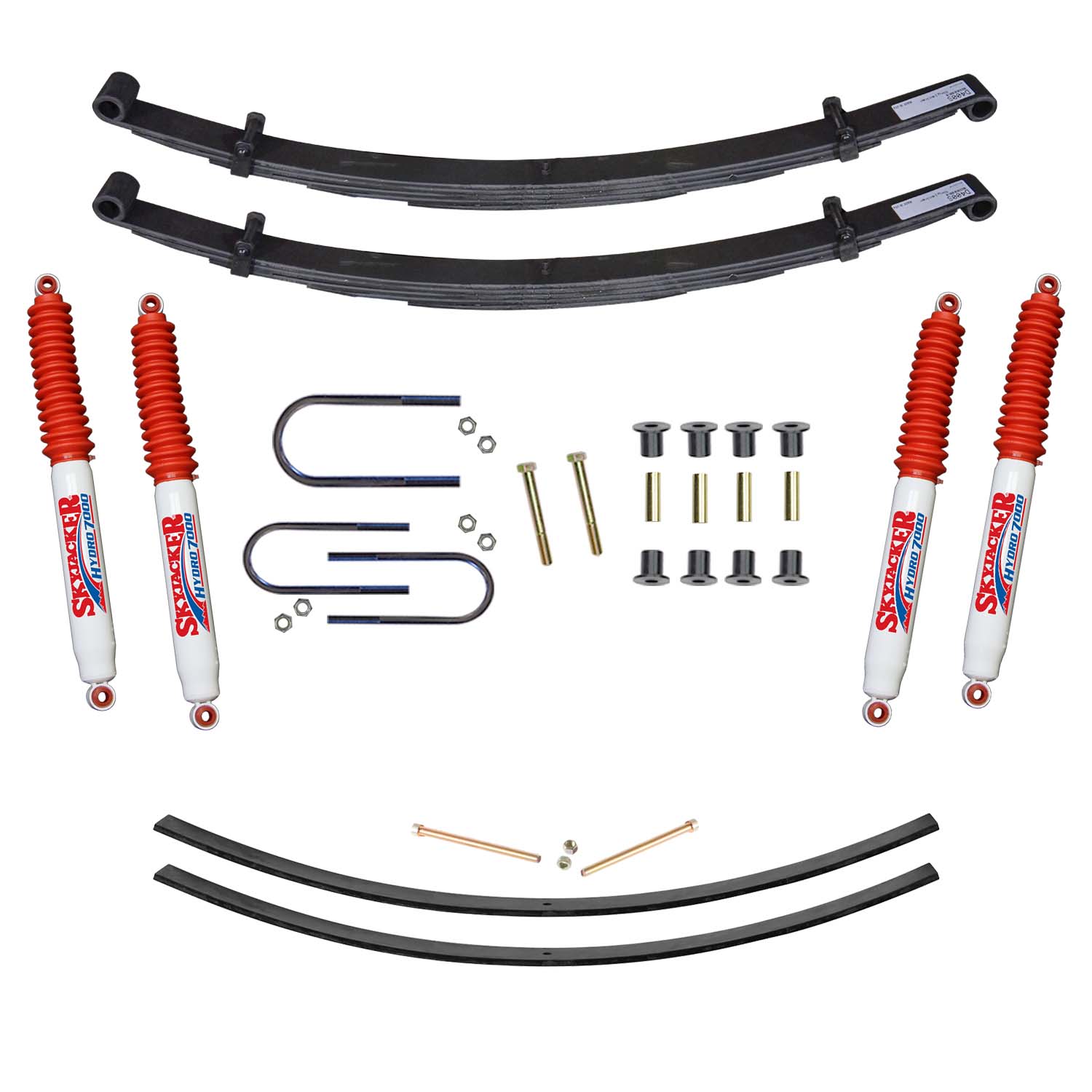 Suspension Lift Kit w/Shock 4 Inch Lift Incl. Front Leaf Springs Front ...