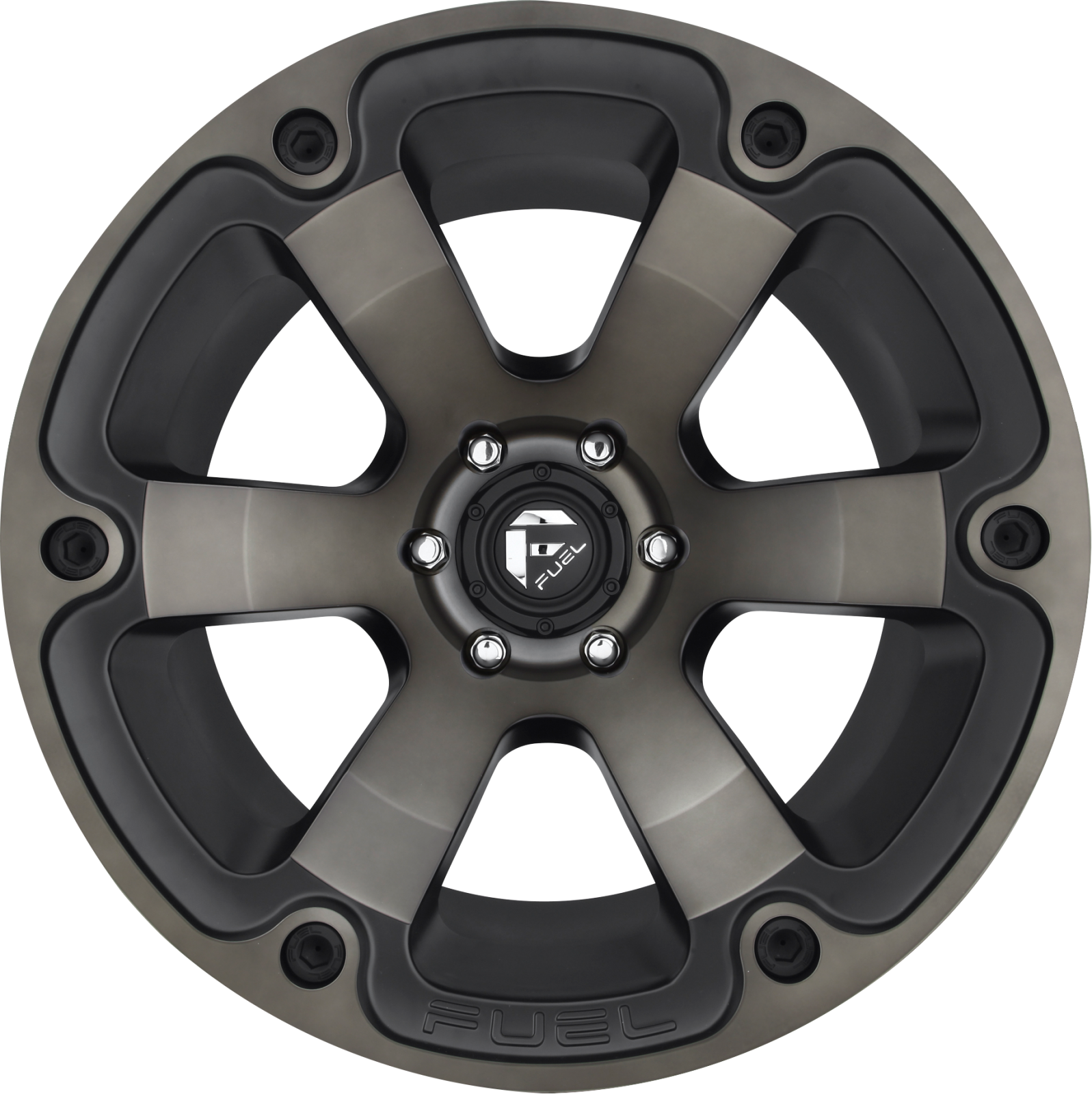 Aluminum Wheels 20X10 Beast D564 Matte Black/Machined Dark Tint Fuel ...