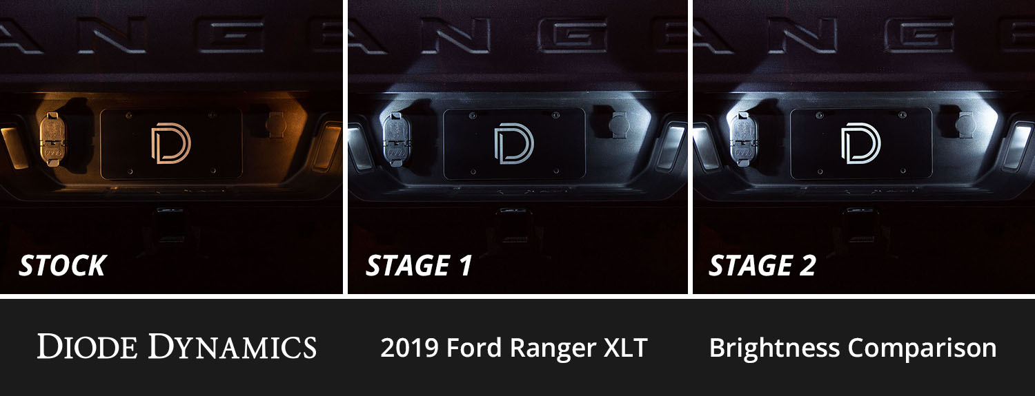 Interior LED Kit for 2019-Present Ford Ranger, Cool White Stage 1 Diode ...