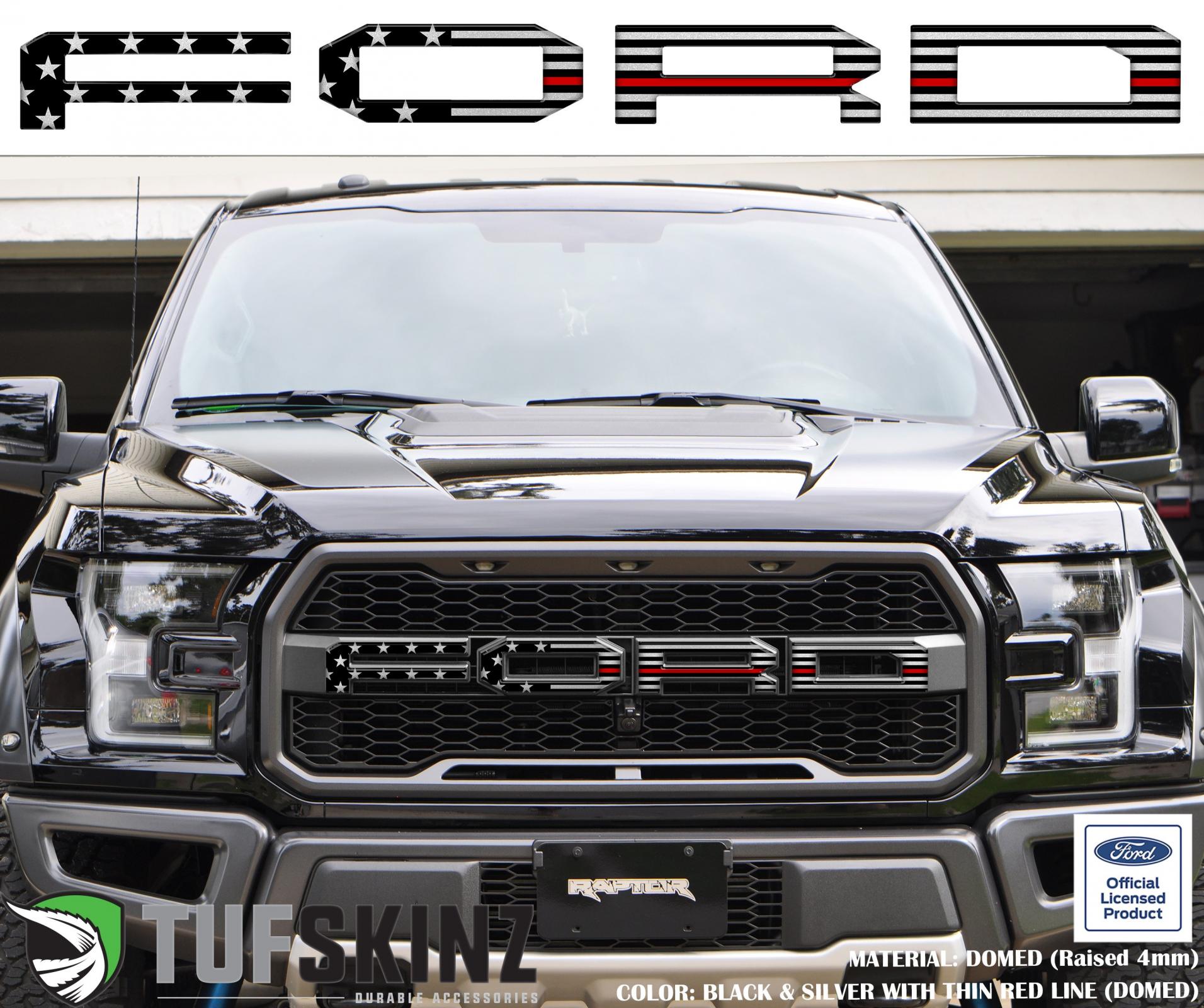 FORD Raptor Grill Lettering Overlays Fits 2015-2021 Ford F-150 Tufskinz ...
