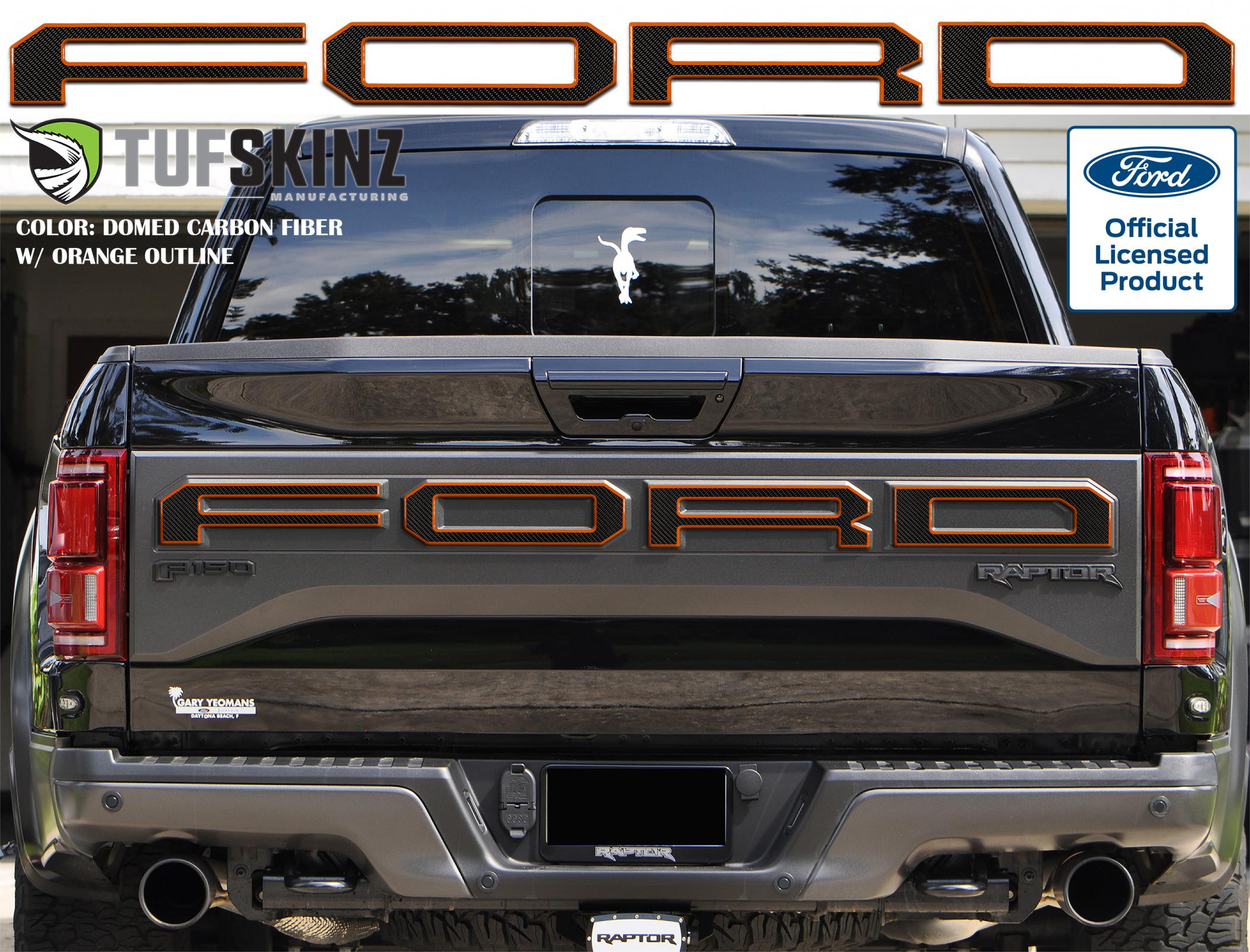 FORD Raptor Tailgate Overlays Fits 19-up Ford F-150 4 Piece Kit ...