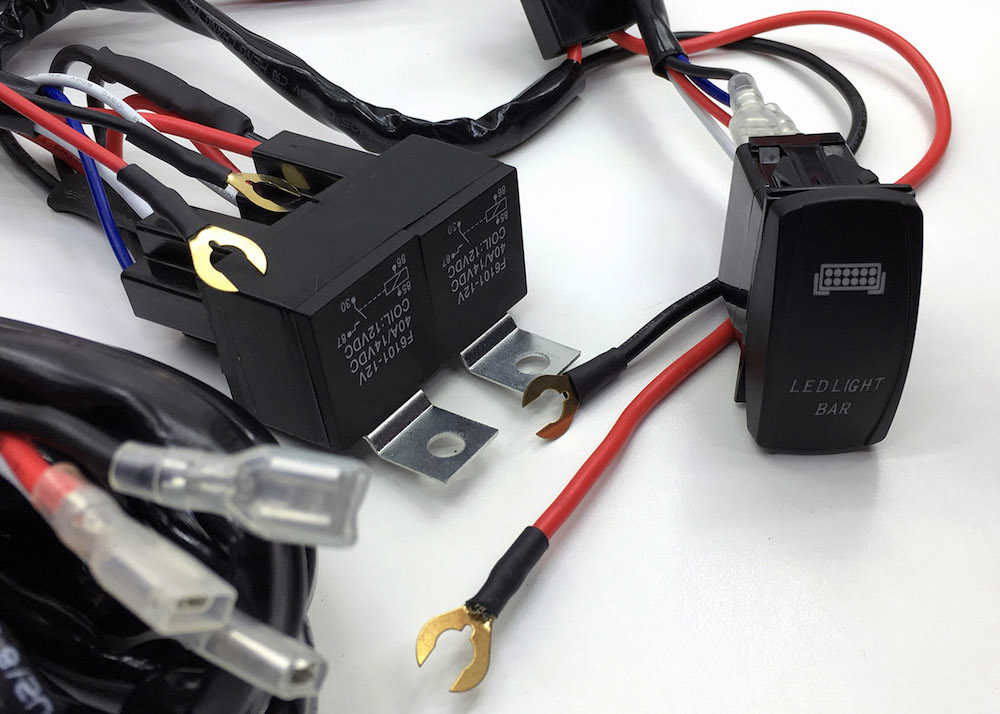Dual Color Wire Harness Heavy Duty 14 Gauge Quake LED | Big Island Offroad