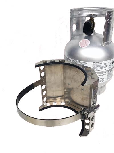 10 Lb Aluminum Propane Tank Worthington With Stainless Steel Bracket ...