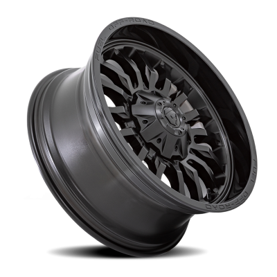 Aluminum Wheels 22X10 Arc D796 Matte Black W/ Gloss Black Lip Fuel Off ...